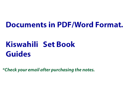 Mwongozo-Kiswahili Set Book Guides-2018-2023 | Enhanced Education Group