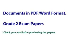 2021 Grade 2 Past Papers | Enhanced Education Group