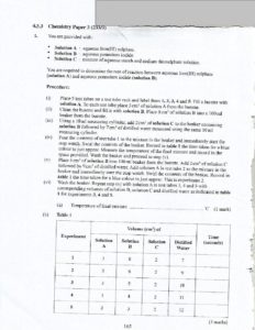 2019 KCSE KNEC CHEMISTRY PAPER 3 Q | Enhanced Education Group