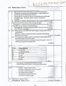 2019 KCSE KNEC BIOLOGY PAPER 3 MARKING SCHEME | Enhanced Education Group