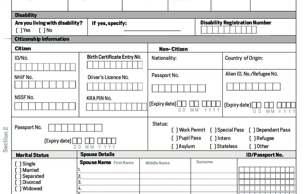 Huduma Registration form | Enhanced Education Group